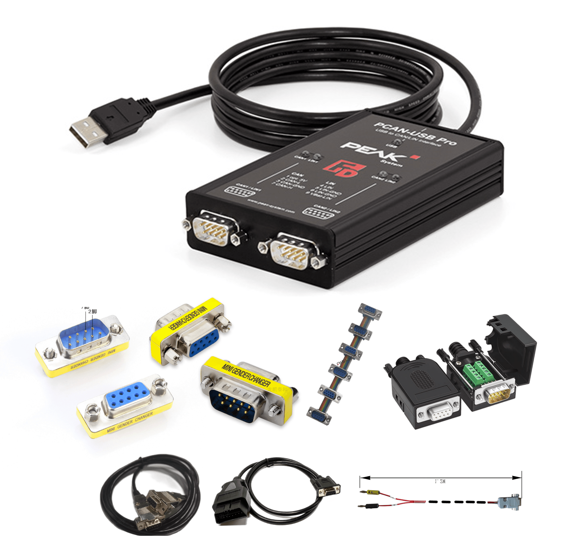 PCAN-USB pro FD-双通道CAN FD/LIN转USB接口卡 - 虹科智能互联