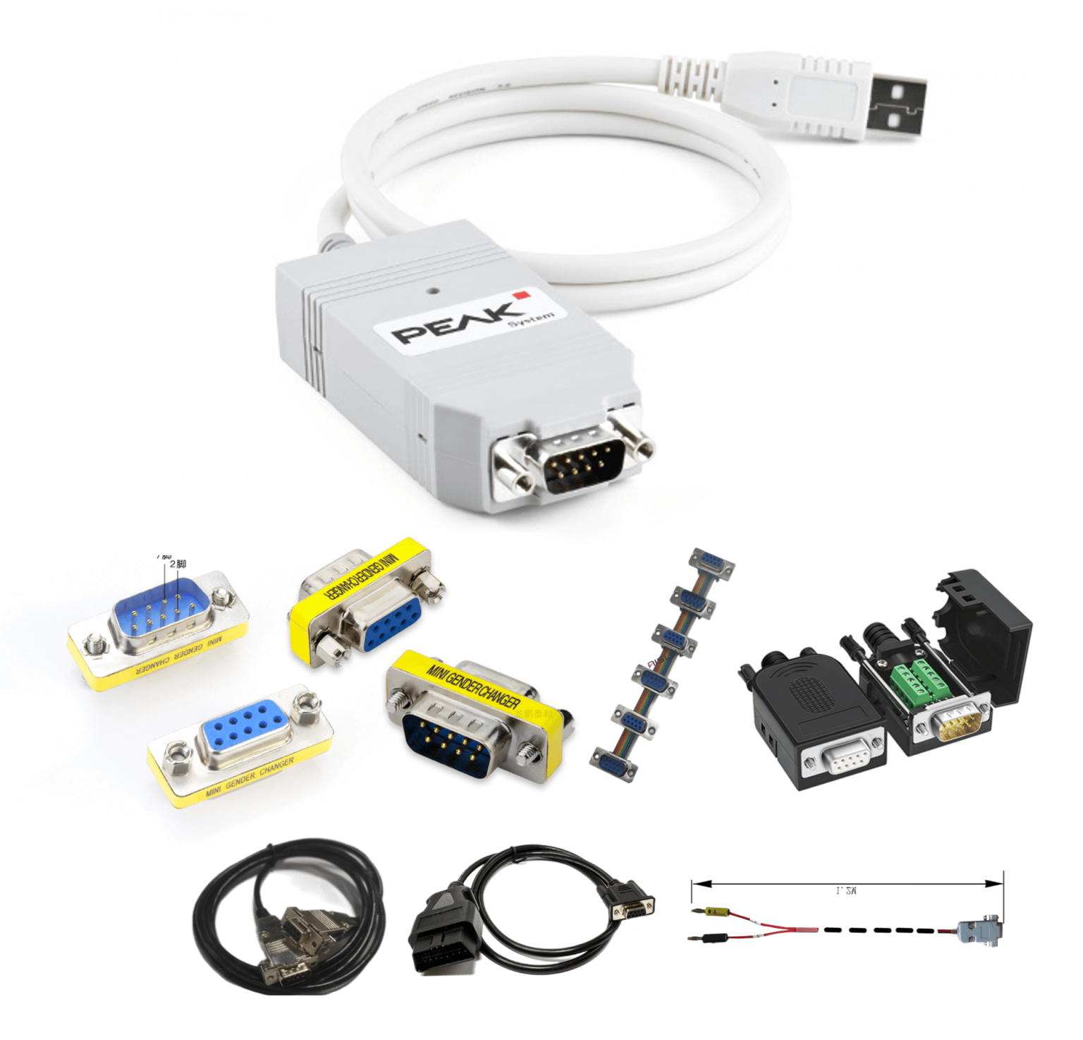 PCAN-USB-CAN转USB接口卡|汽车CAN工具|工业CAN通讯 - 虹科智能互联