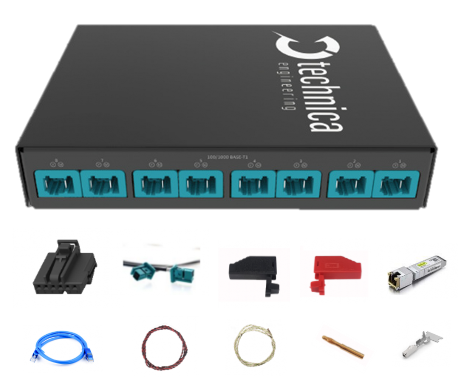 百兆/千兆车载以太网交换机 Matenet 连接器 - 虹科智能互联