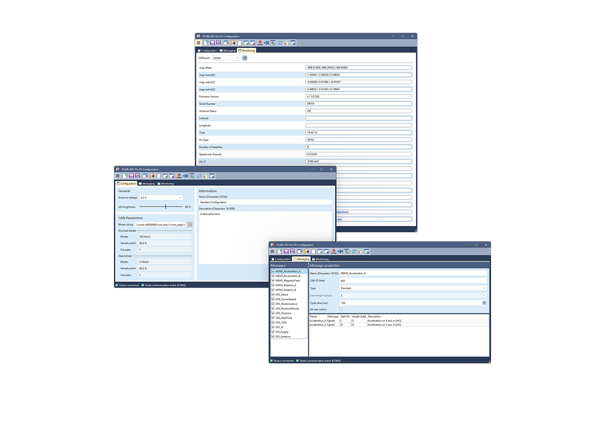PCAN-GPS Pro FD - 带CAN FD接口的可配置传感器模块 - 虹科智能互联